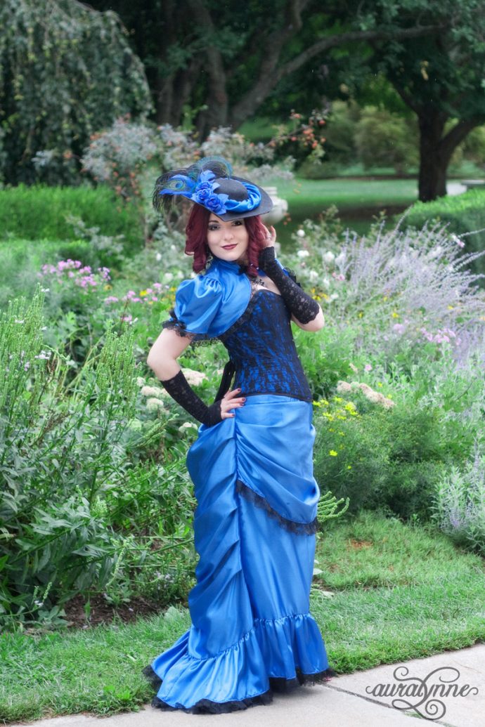 Victorian Lace Wedding Dress – Lady in Blue – auralynne