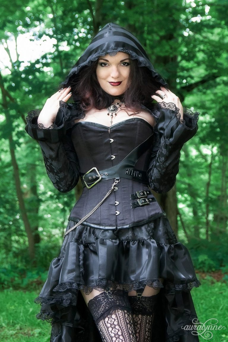 Black Steampunk Costume – Huntress – auralynne