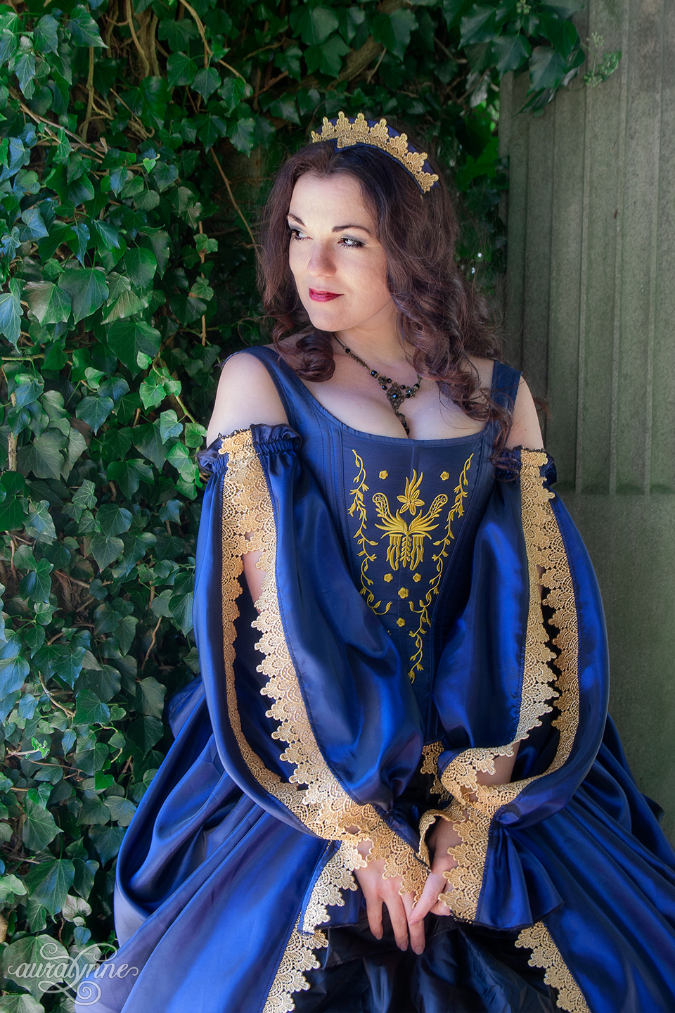 Blue Tudor Inspired Ball Gown – auralynne