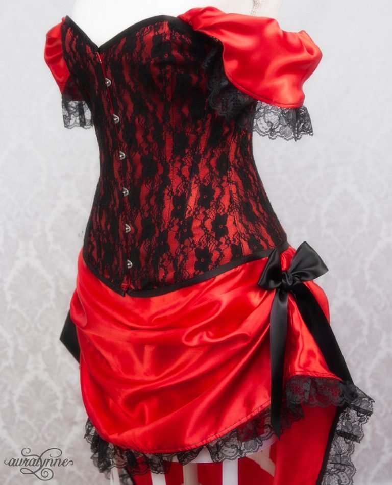 Red Victorian Gothic Saloon Girl Costume – auralynne
