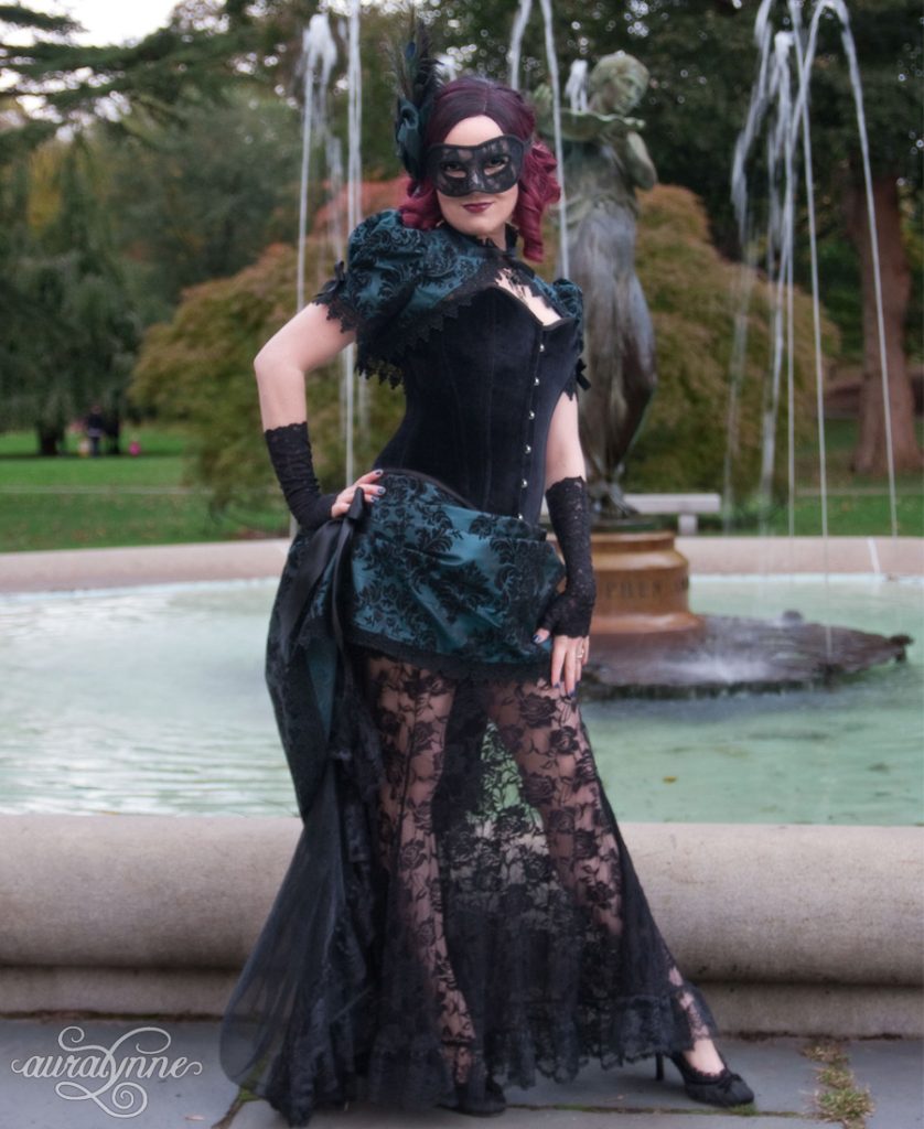 Dark Allure Custom Gothic Masquerade Ball Gown – auralynne