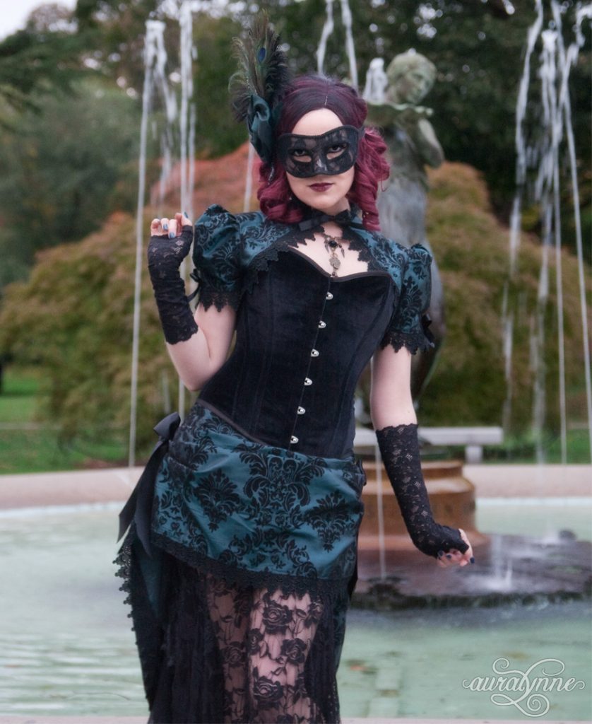 Dark Allure Custom Gothic Masquerade Ball Gown – auralynne